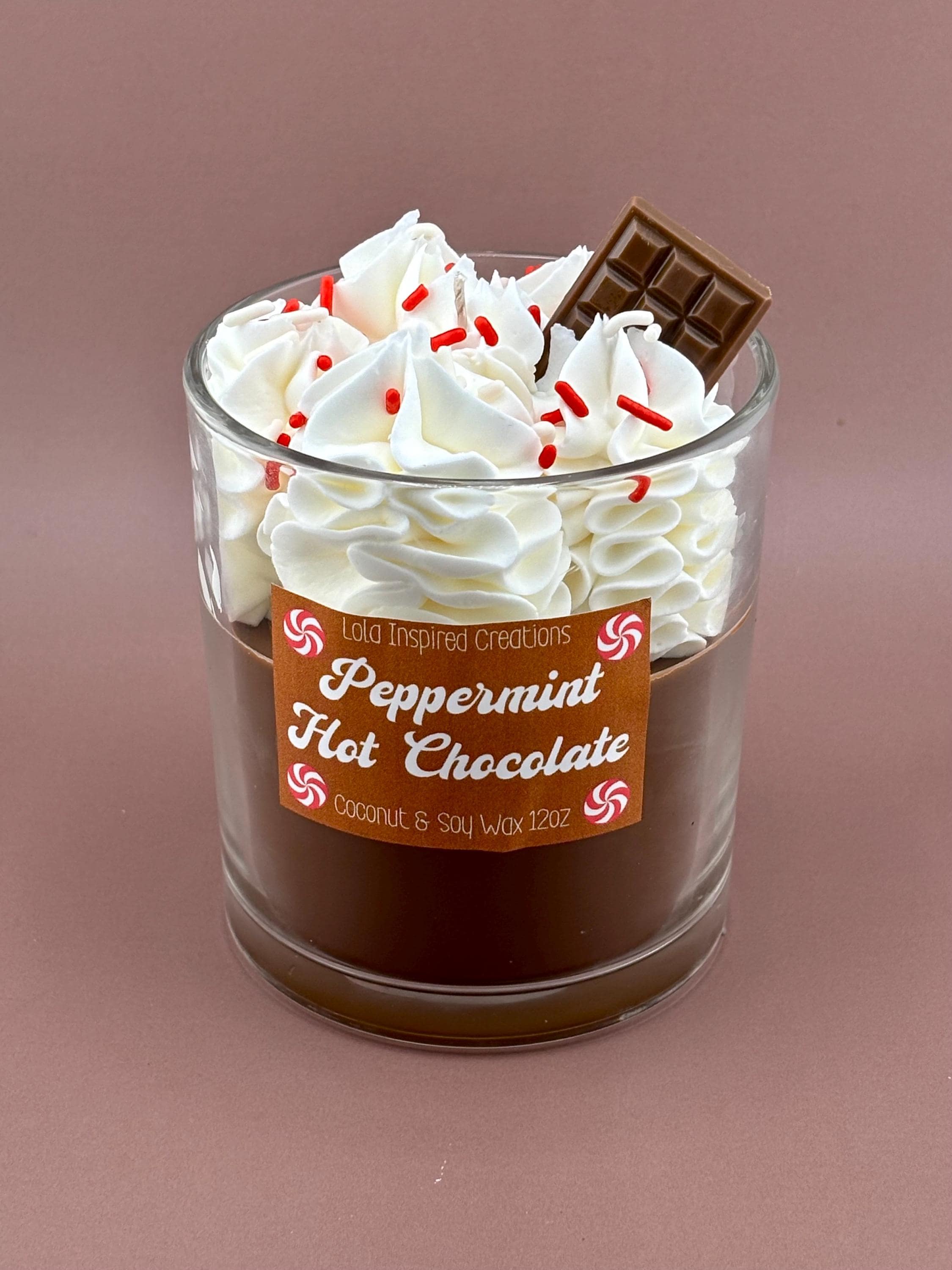 PEPPERMINT HOTCHOCOLATE CANDLE - Etsy