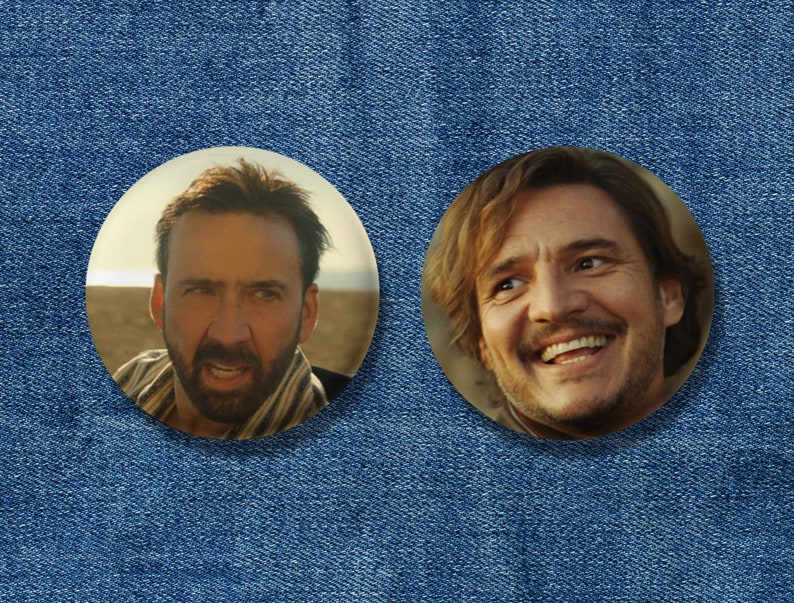 Nicolas Cage Pedro Pascal Button Pedro Pascal Nic Cage - Etsy