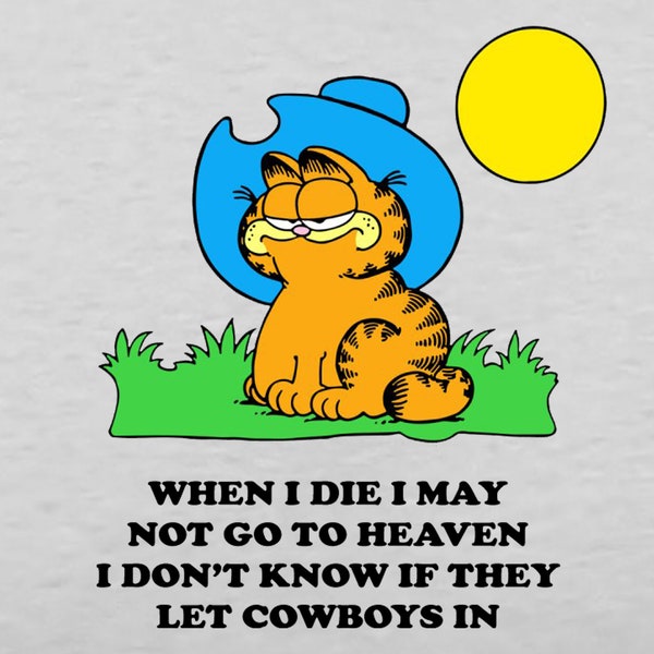 Cowboy Garfield - Etsy