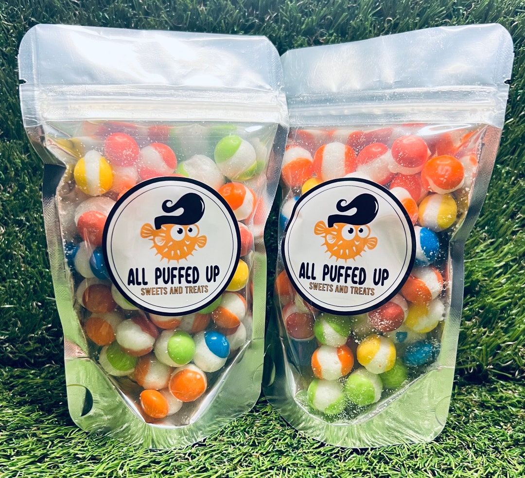 TROPICAL PUFFERS freeze Dried Tropical Skittles - Etsy