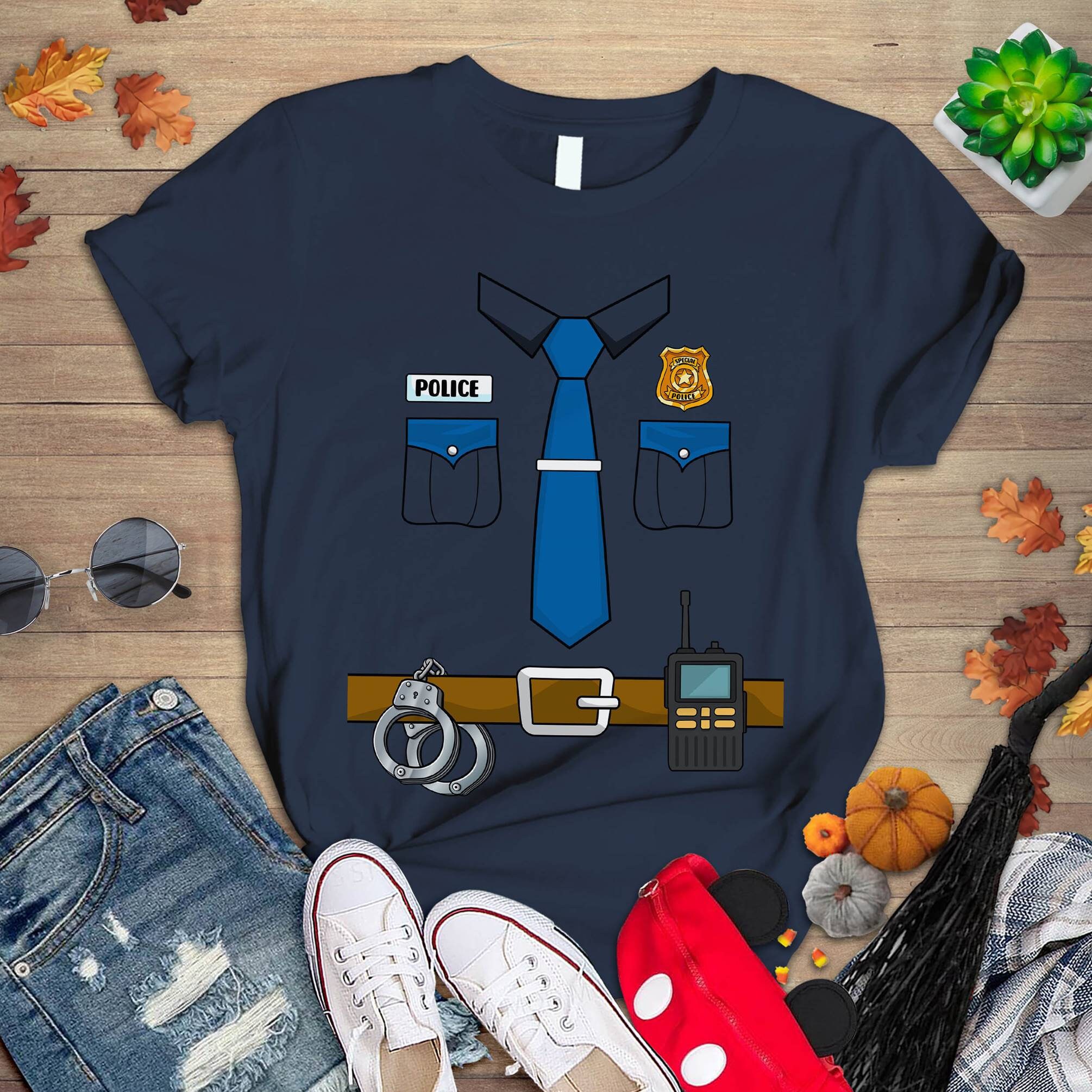 Police Uniform Shirt Costume