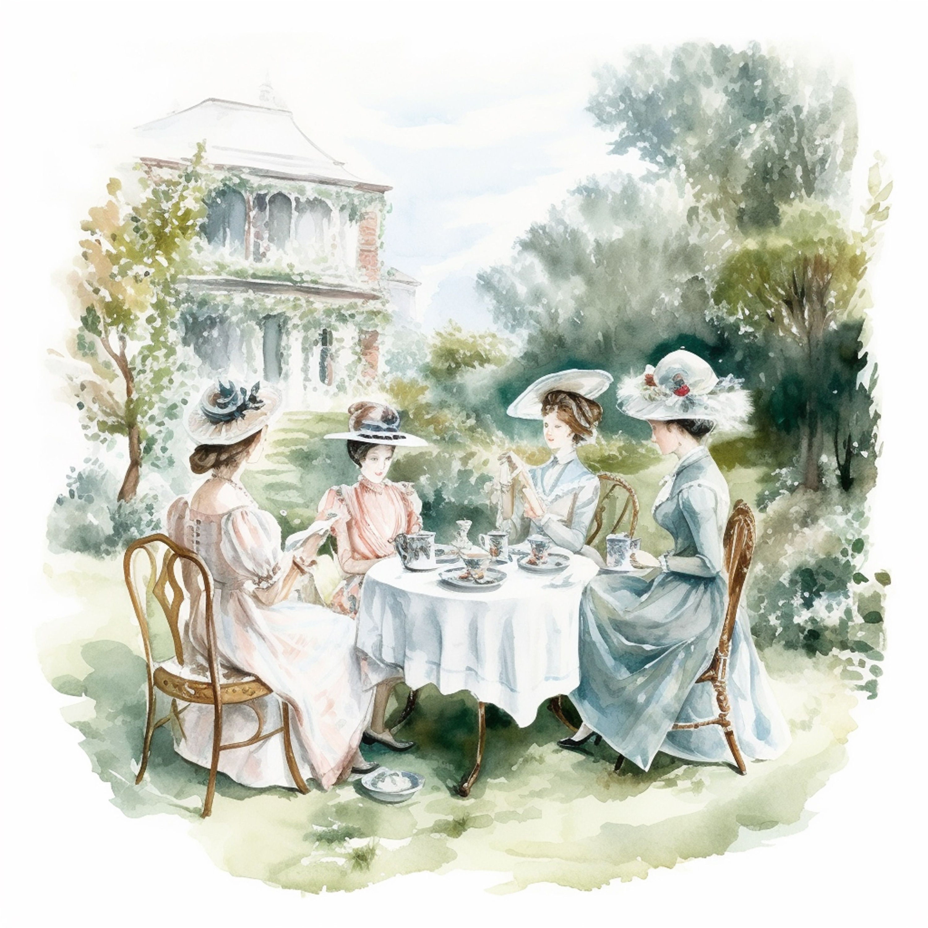Victorian Tea Party Clipart