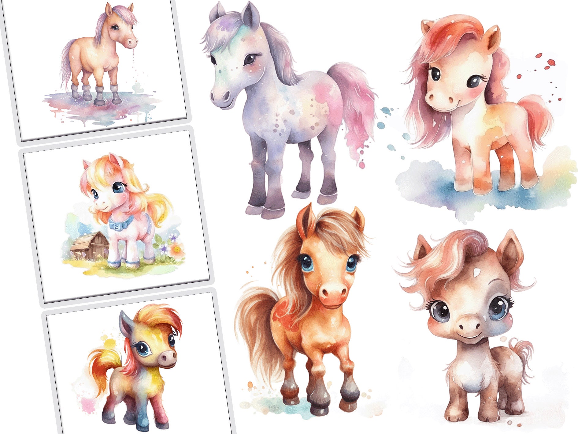 Cute Horse Illustration