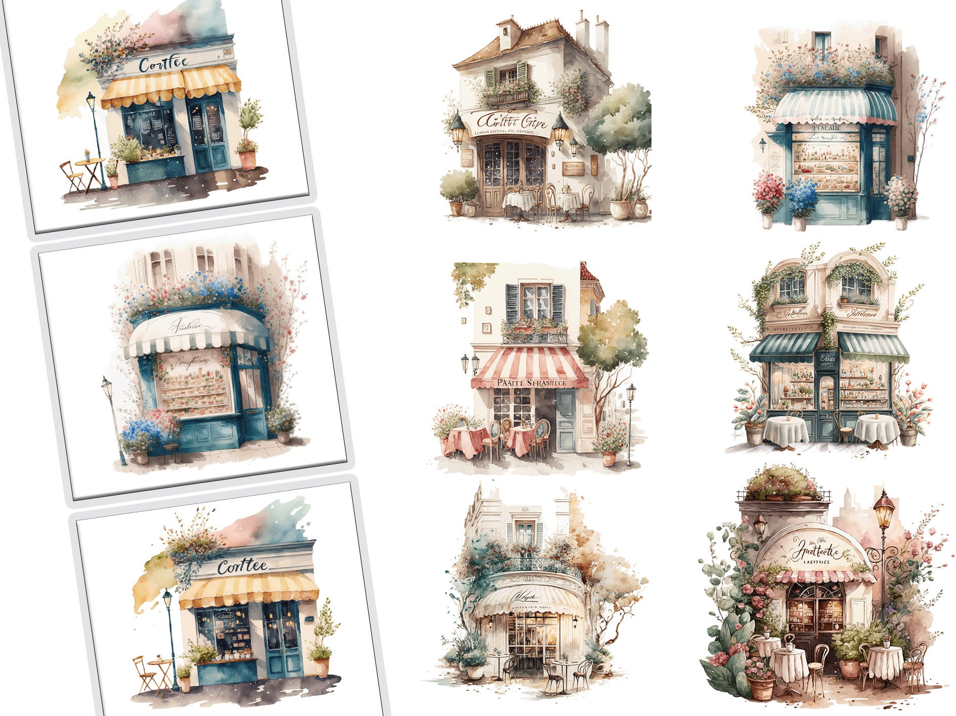 French Cafe Clipart Bundle Coffee Shop Clipart Cafe Clip - Etsy Australia