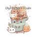 Watercolor Cute Kawaii Coffee Clipart Bundle,commercial Use,watercolor ...
