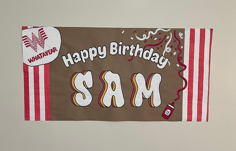 Hand Painted Banner for Party, Birthday, Baby/wedding Shower - Custom ...