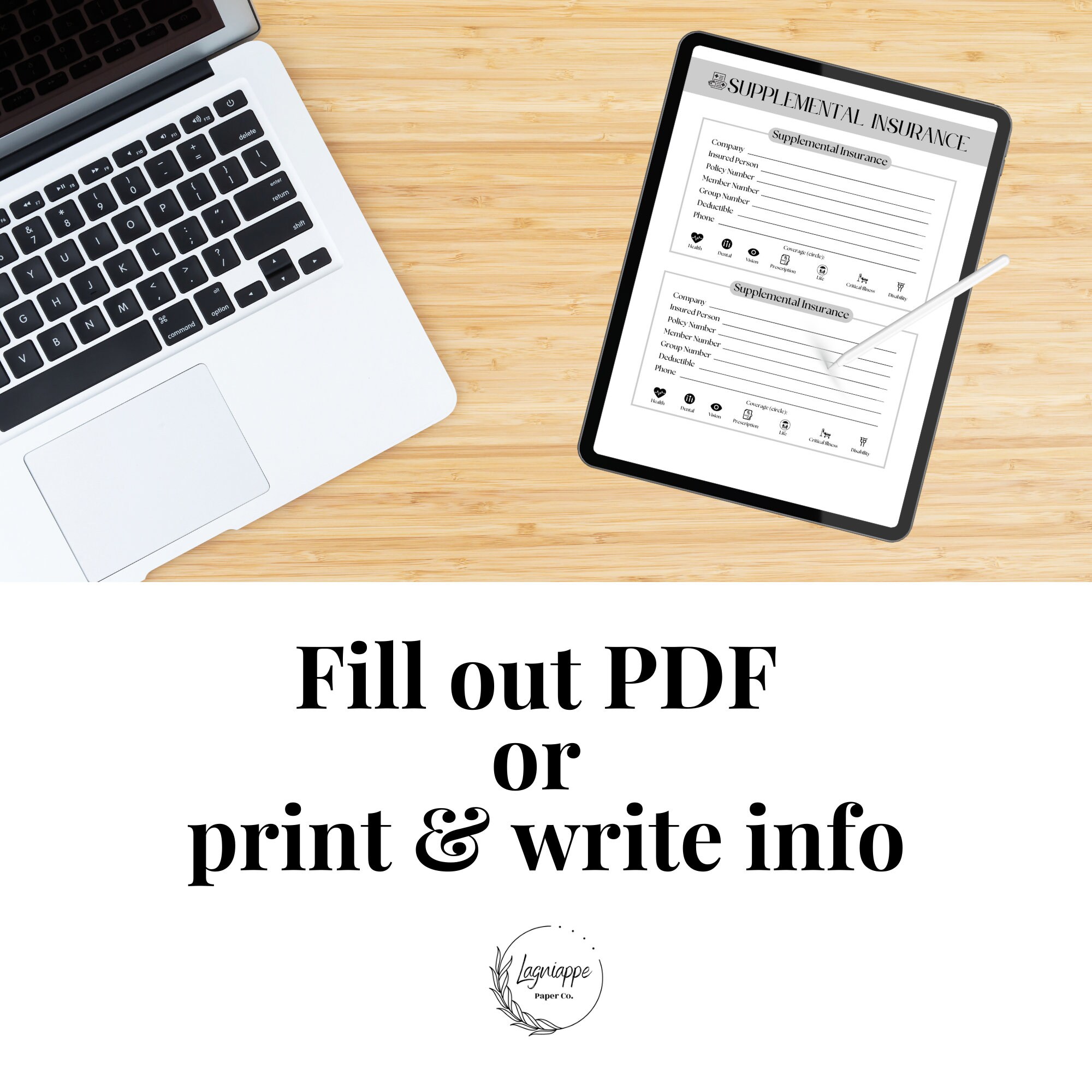 Printable Boho What If Emergency Planner, Legacy Binder, Instant PDF ...