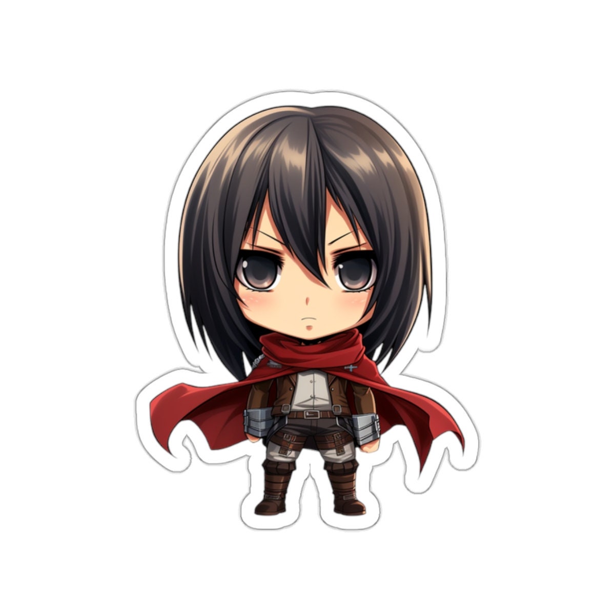 Mikasa Ackerman, Mikasa Sticker, Chibi Mikasa, Anime Sticker, Anime ...