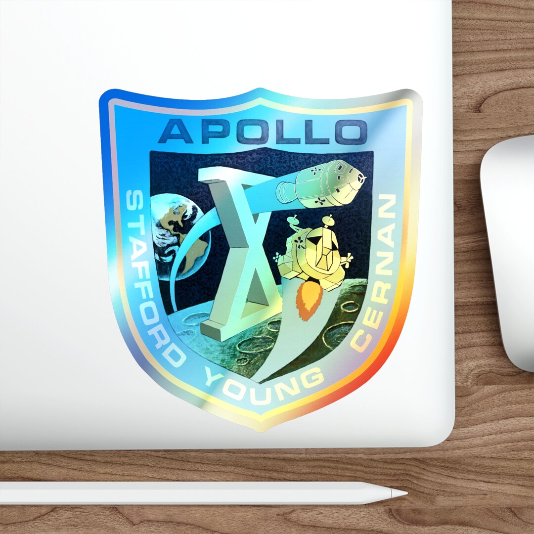Holographic Apollo 10 Stickers - Etsy