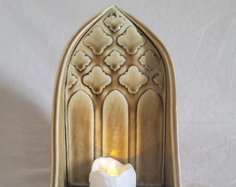 Handmade Medieval Gothic Ceramic Stoneware Shrine Altar Niche Reliquary ...
