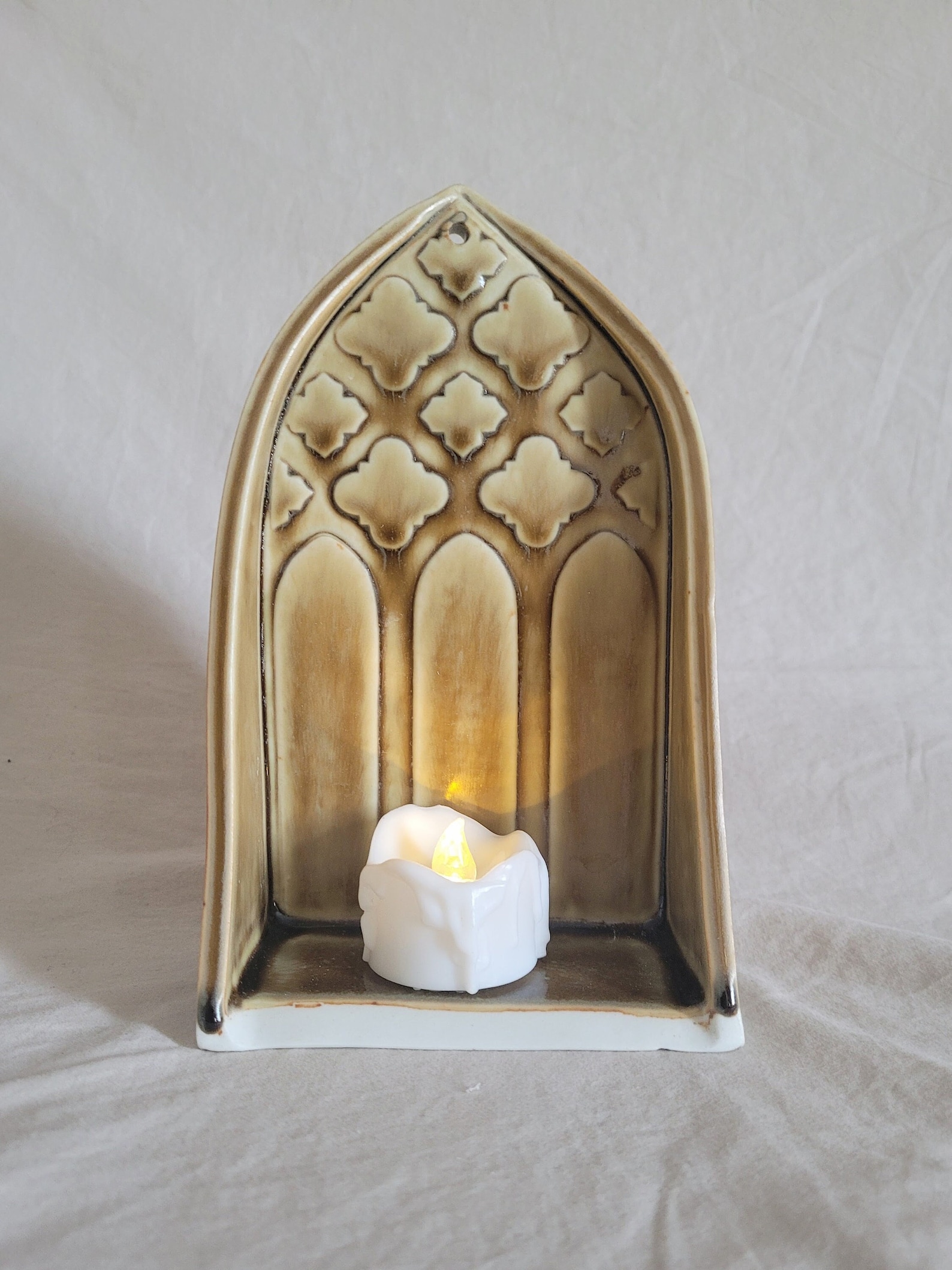 Handmade Medieval Gothic Ceramic Porcelain Shrine Altar Niche Reliquary ...