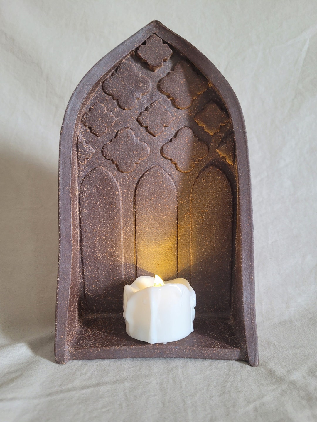 Handmade Medieval Gothic Ceramic Stoneware Shrine Altar Niche Reliquary ...