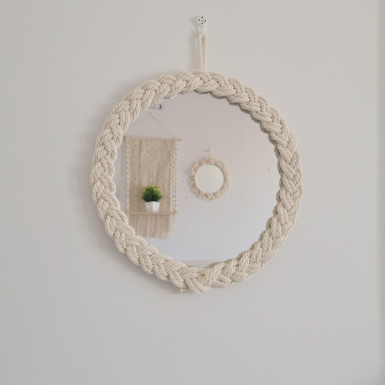 Slim Handmade Boho Mirror Sleek Wall Decor Ideal - Etsy