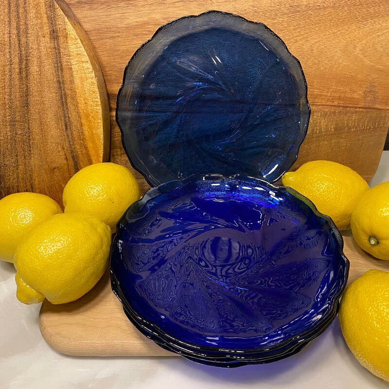 Cobalt Blue Plate - Etsy