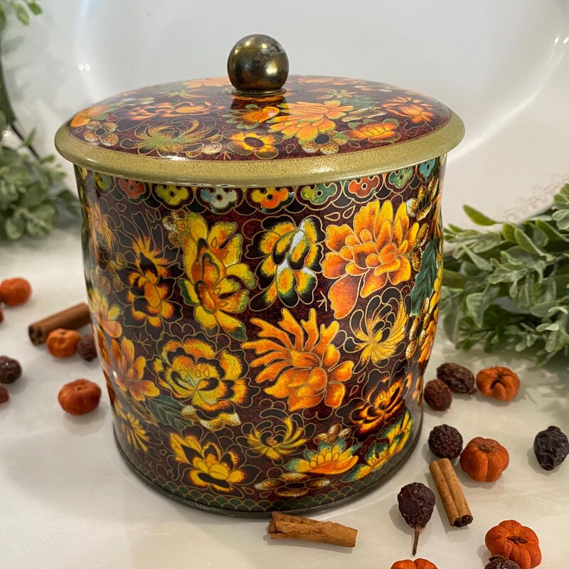 Floral Tin - Etsy