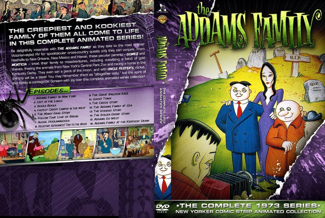 The Addams Family Complete 1973 Animated Series 2 DVD Set - Etsy Canada