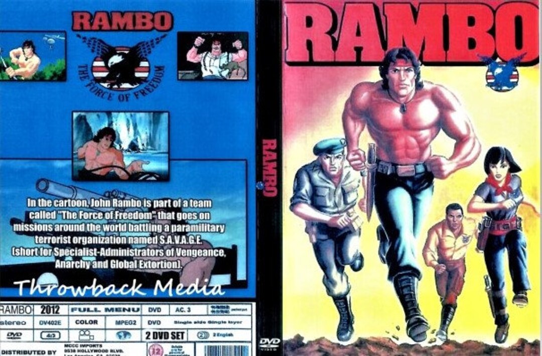 Rambo: the Force of Freedom 1986 Animated 2 DVD Set - Etsy