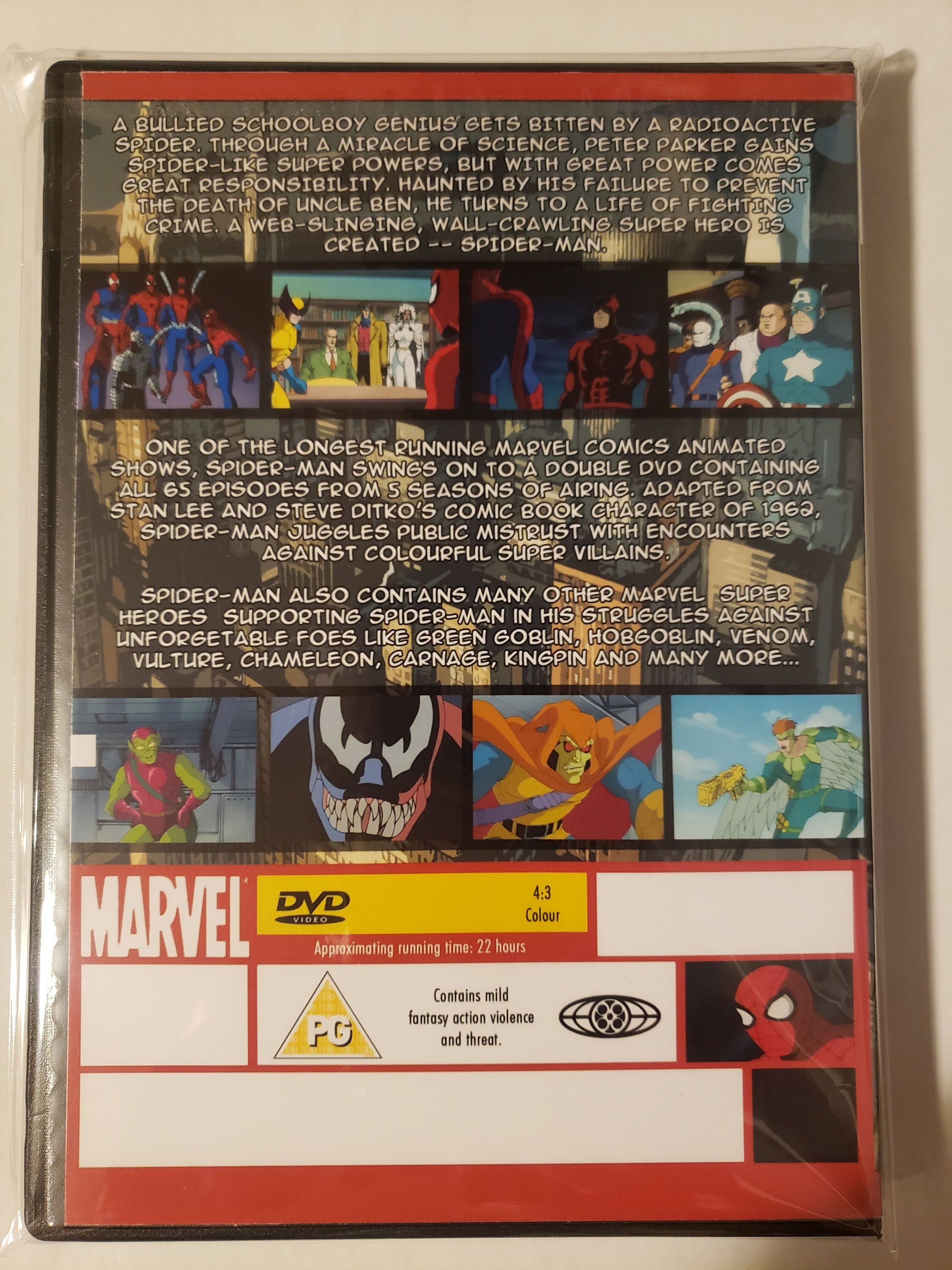 Spider-man Complete 1994 Animated Series 5 DVD Set - Etsy Canada