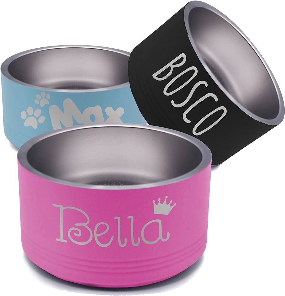 Custom Dog Bowls,personalized Pet Food Bowl,engraved Pet Water Bowl ...