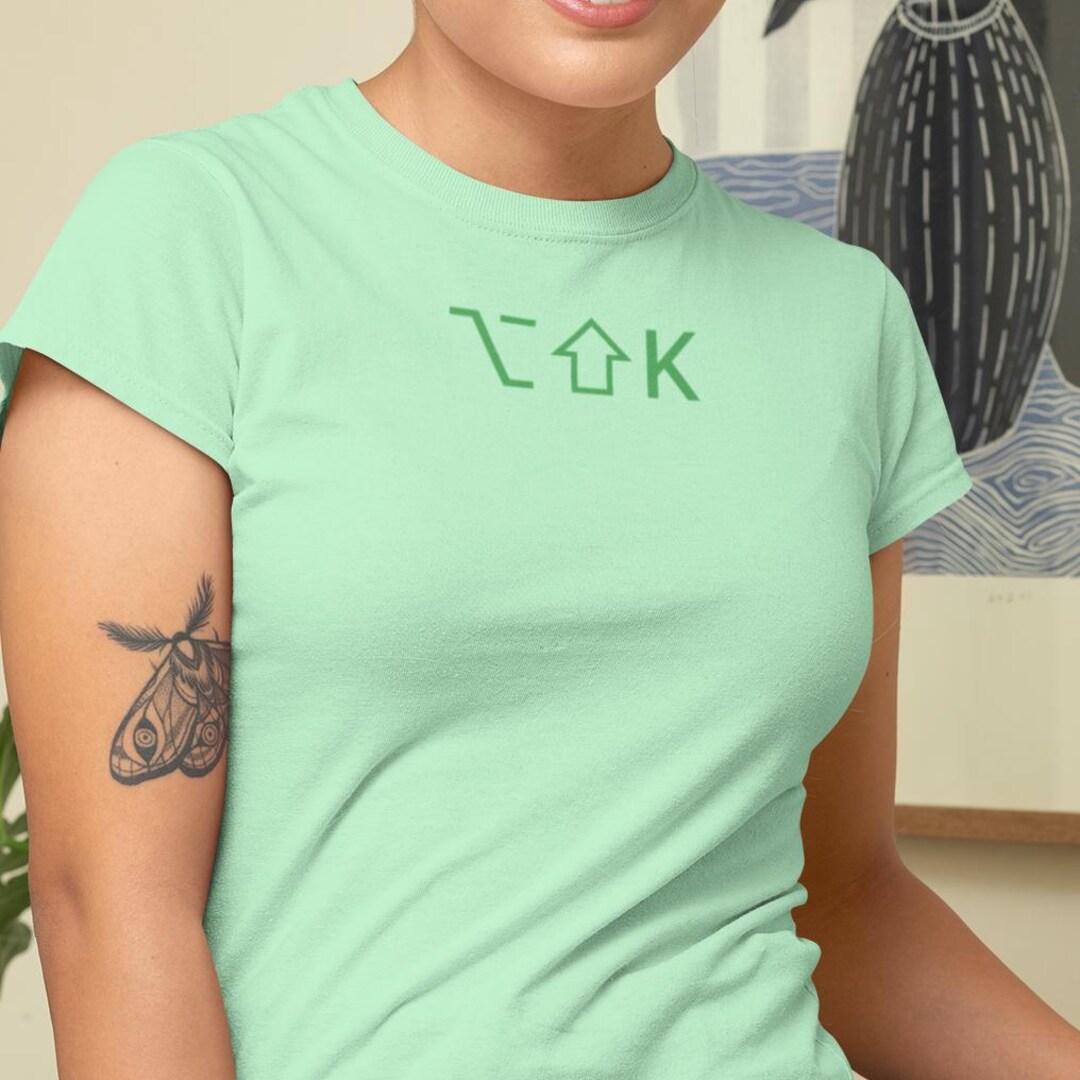 Apple Symbol Shortcut Keyboard Shortcut Apple Mac Logo Tee Shirt ...