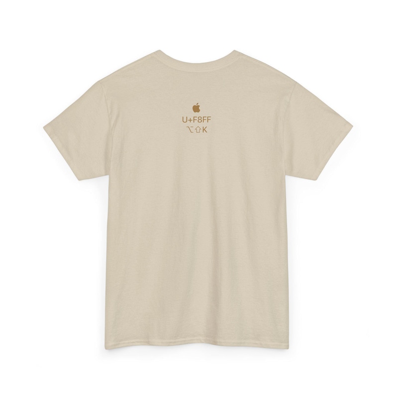 Apple Logo / Unicode Symbol Unisex Heavy Cotton Tee Shirt - Etsy