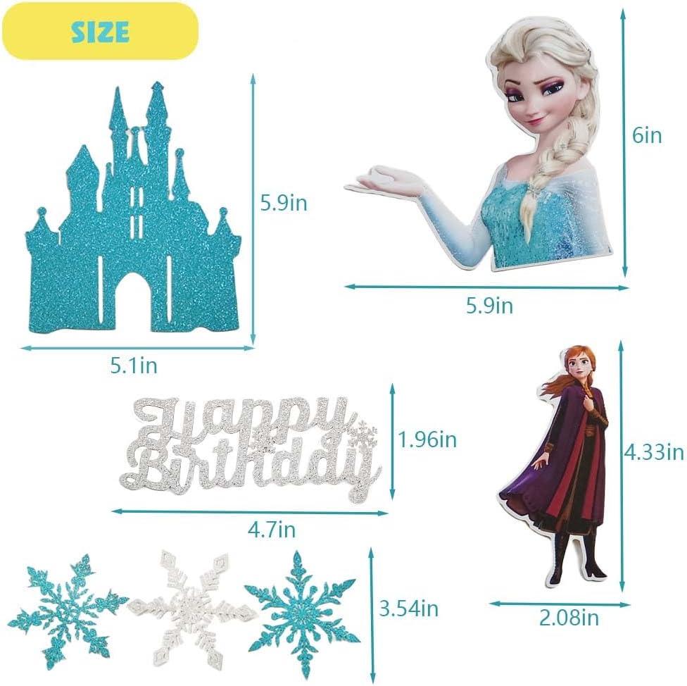 Elsa Cupcake Toppers Frozen One Cake Topper, Frozen 1st Birthday Cake ...
