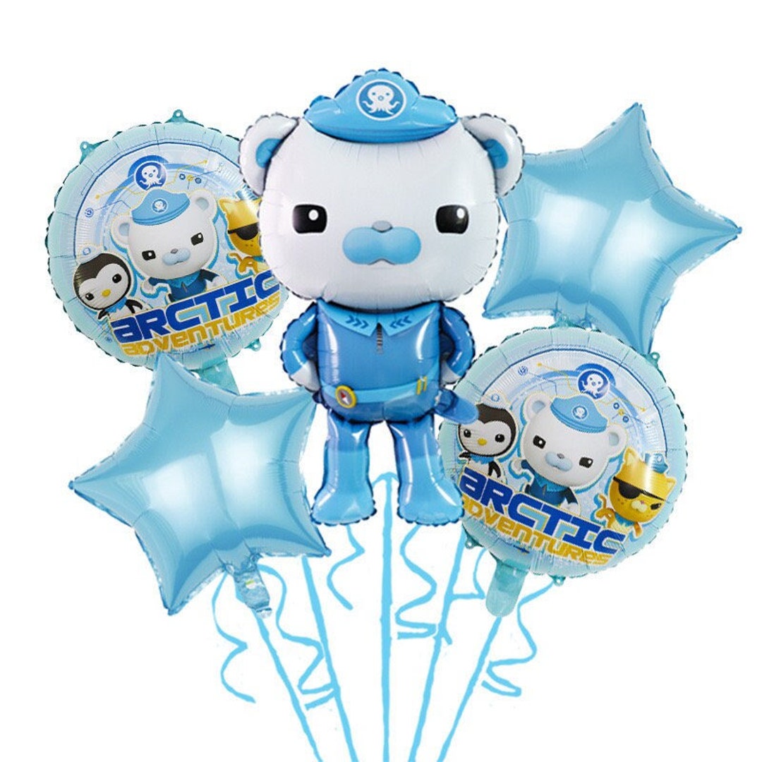 5pcs Octonauts Foil Balloon Set Party Supplies Kids Birthday Decoration ...