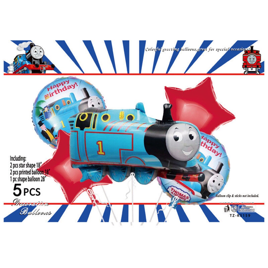 5pcs Thomas Friends Balloon Set Party Supplies Kids Birthday Decoration ...