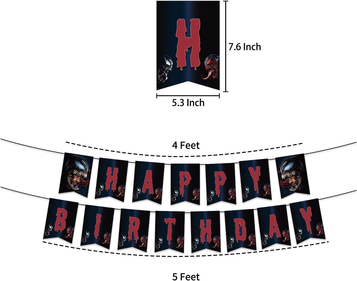 Venom Party Set Party Supplies Banner Toppers Balloons Birthday ...