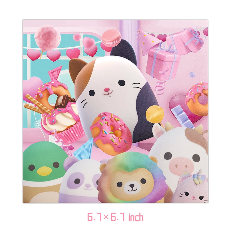 Squishmallows Tableware Party Supplies Plates Balloons Kids Birthday ...