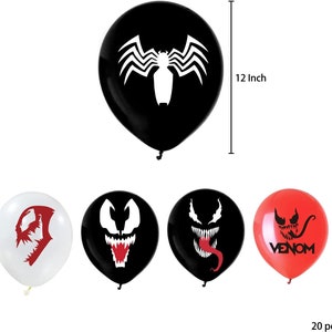Venom Party Set Party Supplies Banner Toppers Balloons Birthday ...