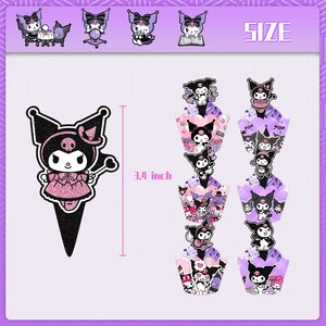 12 X Kuromi Cupcake Topper Wrapper Party Supplies Girls Birthday ...