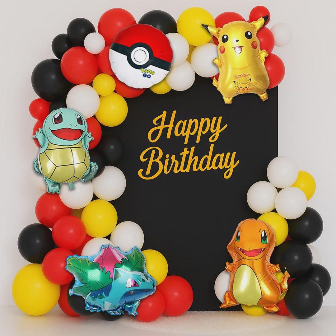 Pokemon Pikachu Balloon Arch Garland Kit Party Supplies Kids Birthday Decoration - Etsy Australia