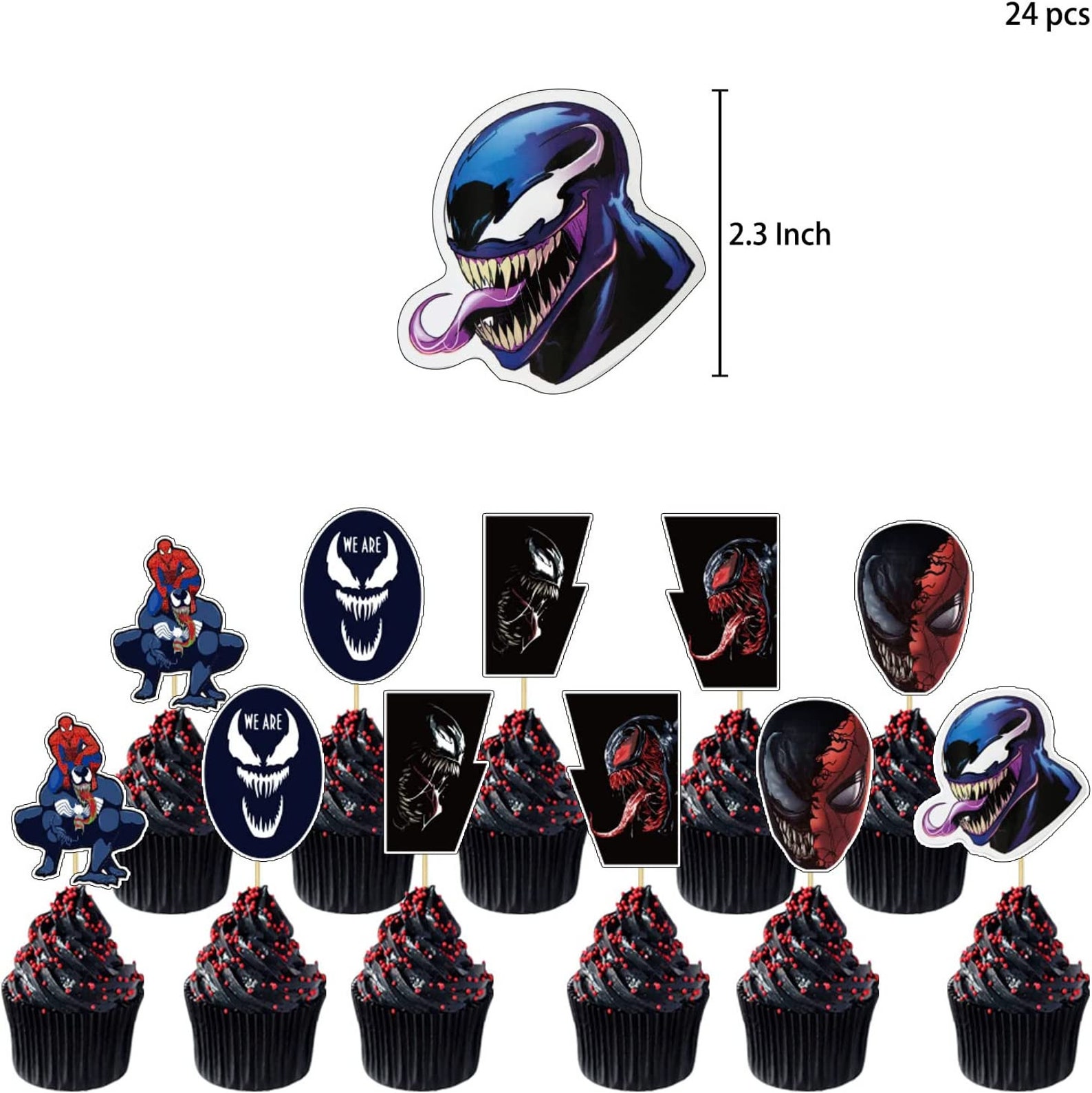 Venom Party Set Party Supplies Banner Toppers Balloons Birthday ...