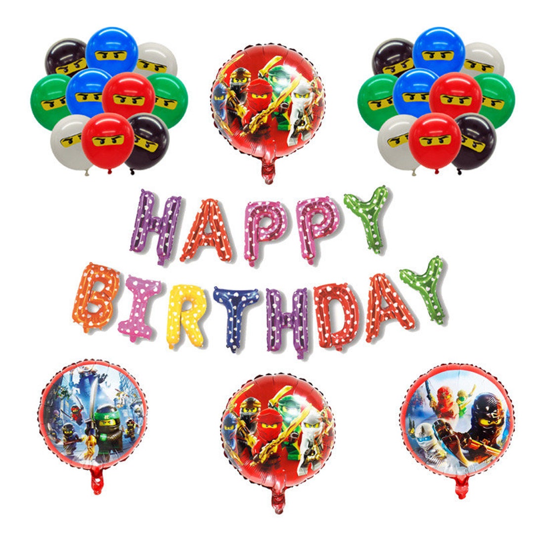 Ninjago Balloon Set Party Supplies Kids Children Birthday Decoration ...