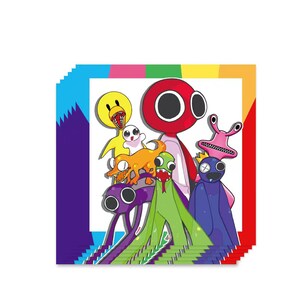 Rainbow Friends Tableware Party Supplies Banner Plates Napkins ...