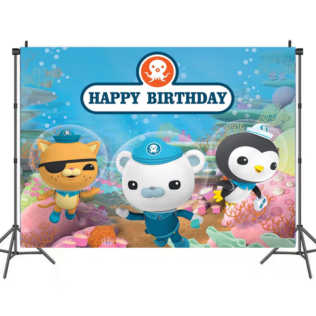 100cm X 150cm Octonauts Banner Backdrop Party Supplies Superhero Kids ...