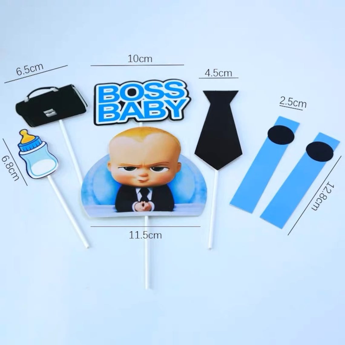 7PCS Boss Baby Cake Topper Party Supplies Kids Birthday - Etsy