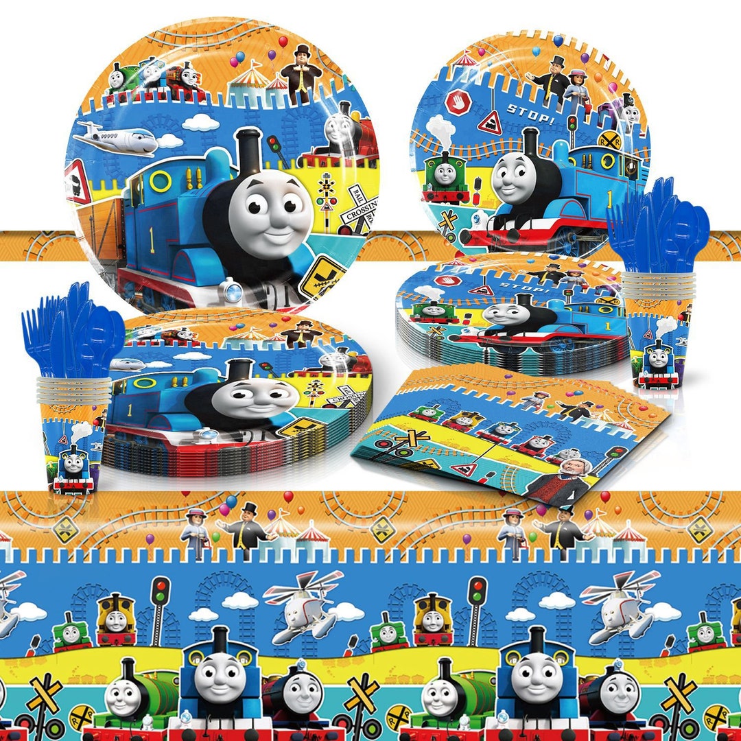 Thomas the Tank Engine Tableware Party Supplies Plates Napkins Cups ...