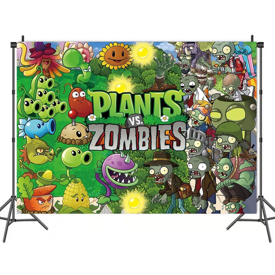 100cm X 150cm Plants VS Zombies Backdrop Banner Party Supplies Kids ...