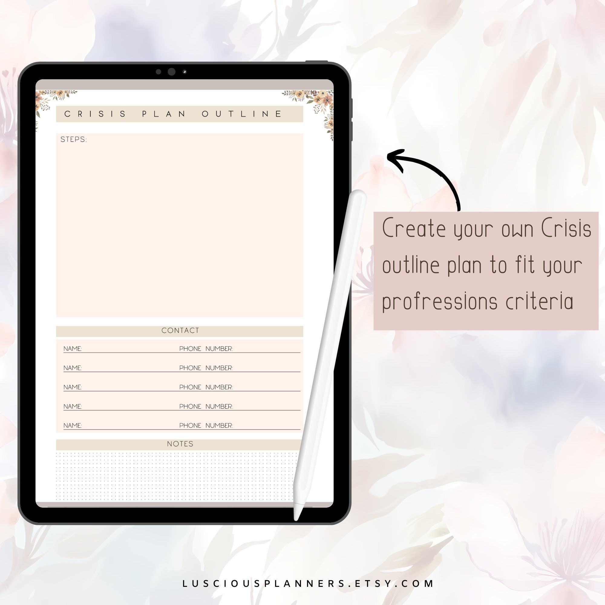 Therapy Planner, Mental Health Planner, Monthly Planner, Weekly Agenda ...