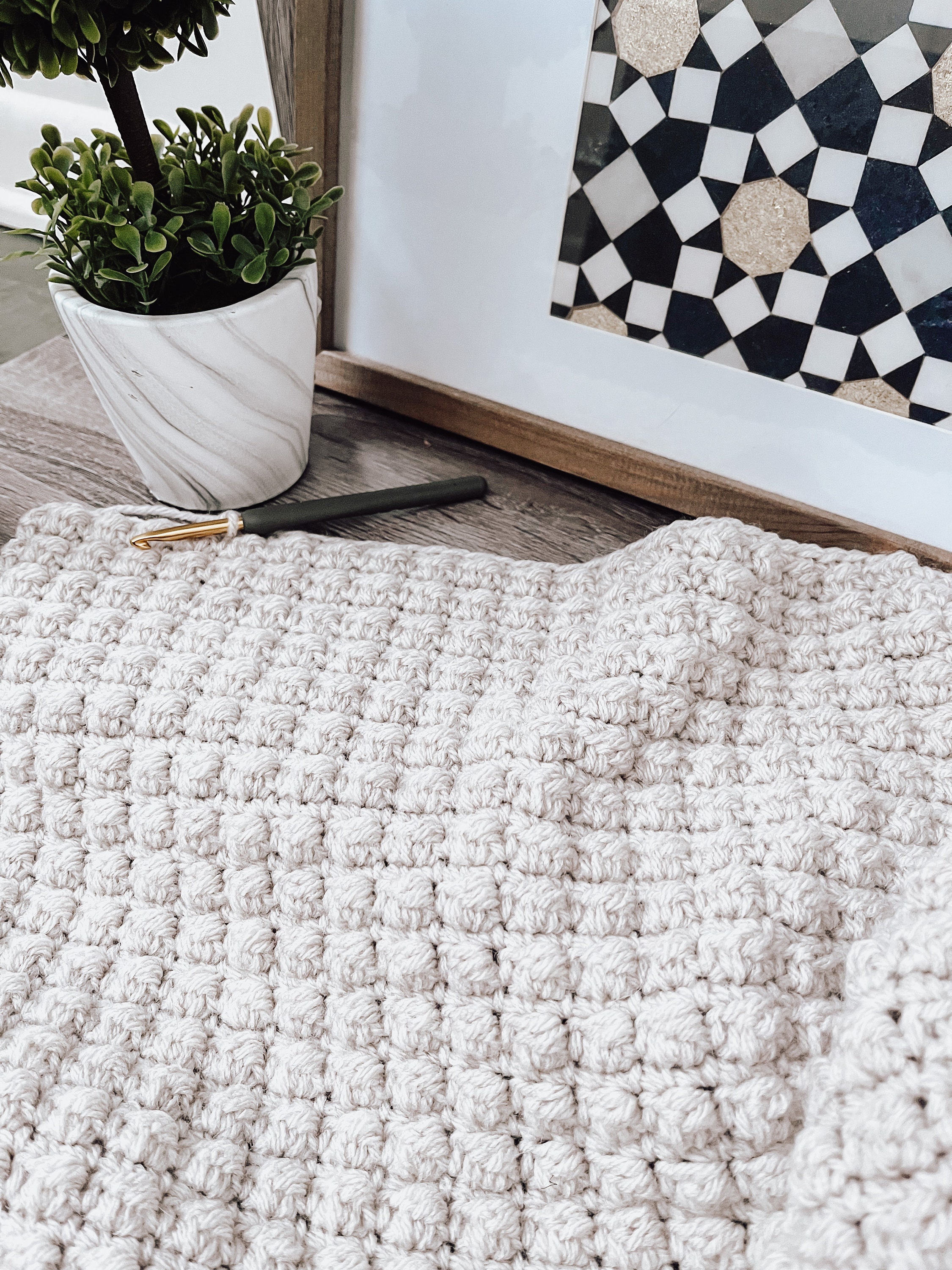 Neutral Crochet Blanket Pattern US Crochet Terms Crochet - Etsy