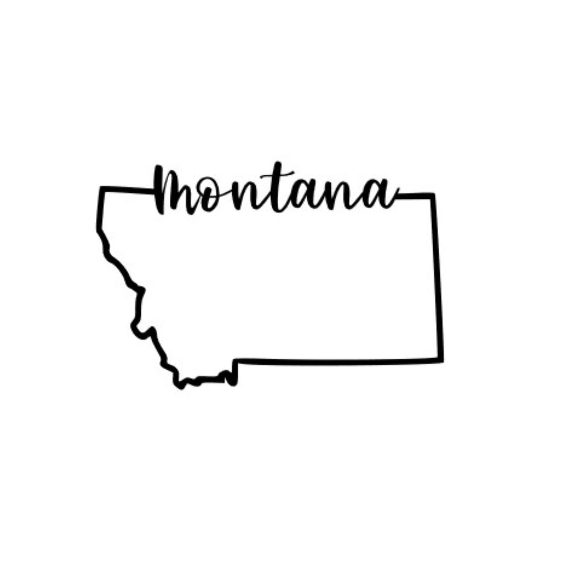 State of Montana Digital Logo - Etsy