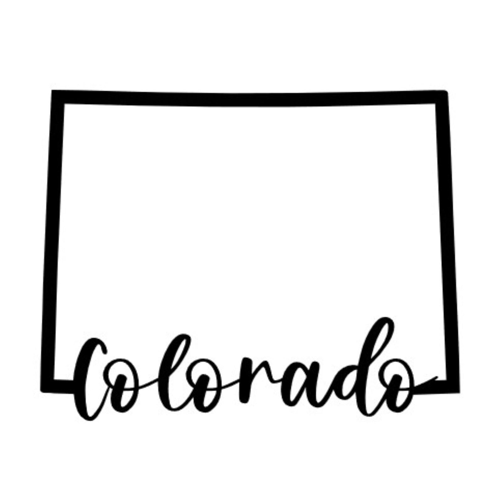State of Colorado Digital Logo - Etsy