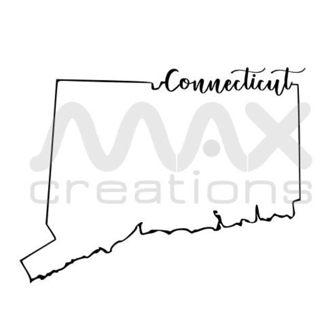 State of Connecticut - Digital Logo - Etsy