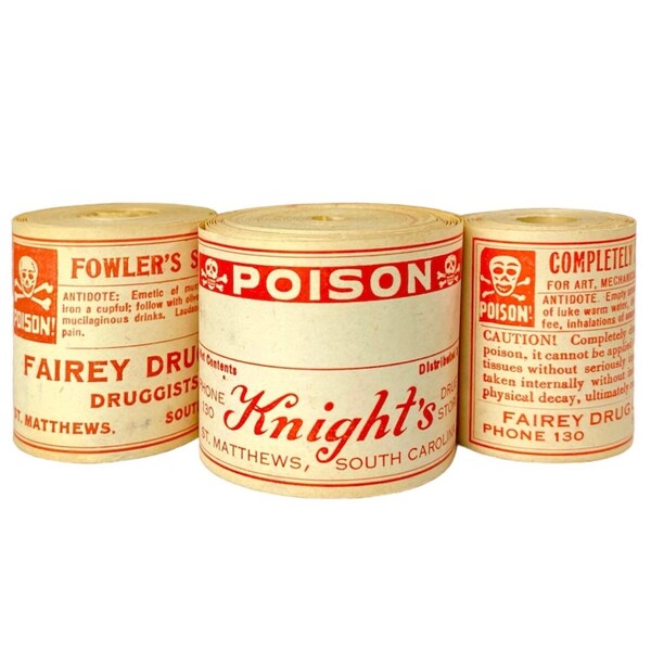 Poison Bottle Label - Etsy