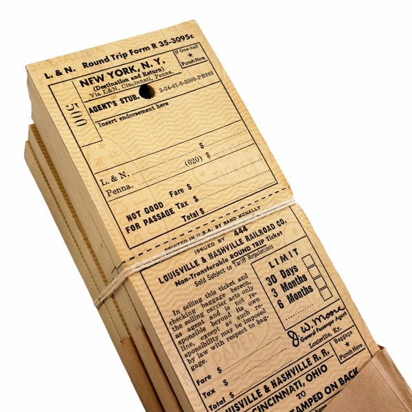 Railroad Tickets - Etsy