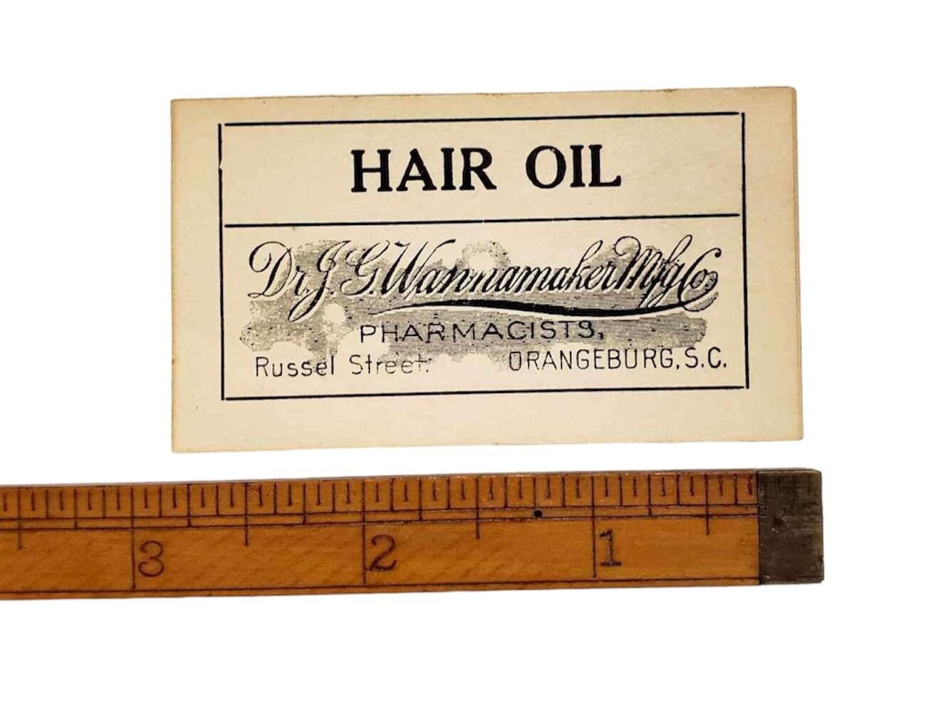 Antique 1890s Pharmacy Prescription Hair Oil Labels From Dr. Wannamaker ...