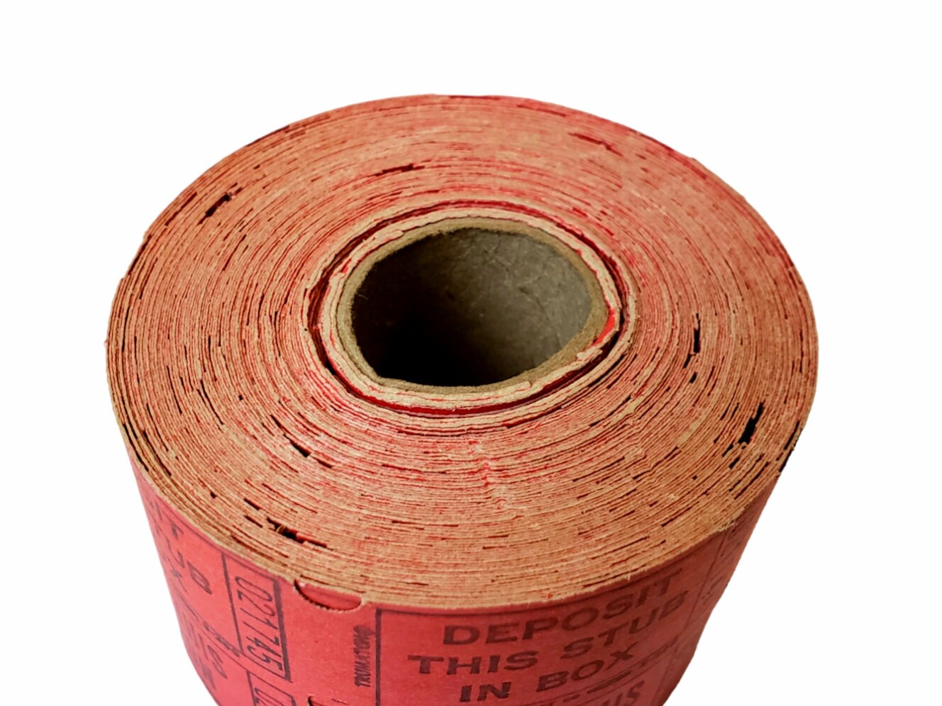 Vintage 1960s Red Stubs Ticket Roll approximately 100 Tickets, Vintage ...