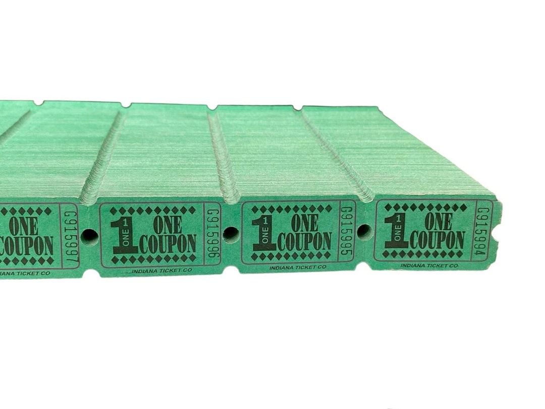 Vintage "1 Coupon" Ticket Bundle From Indiana Ticket Co, Vintage Coupon ...